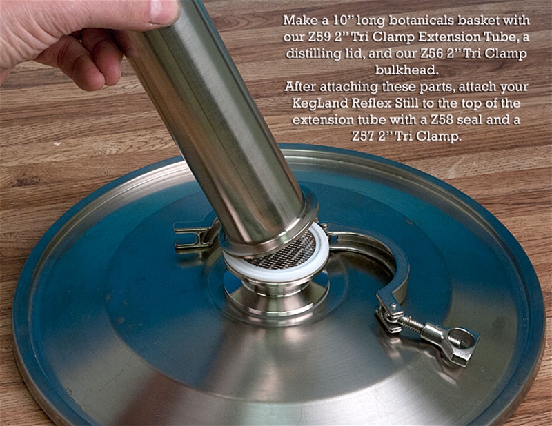 1.5" to 2" Tri Clamp Adapter