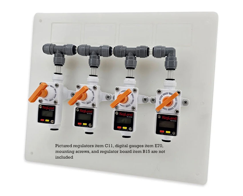 KegLand 4 Output Gas Board Input Kit