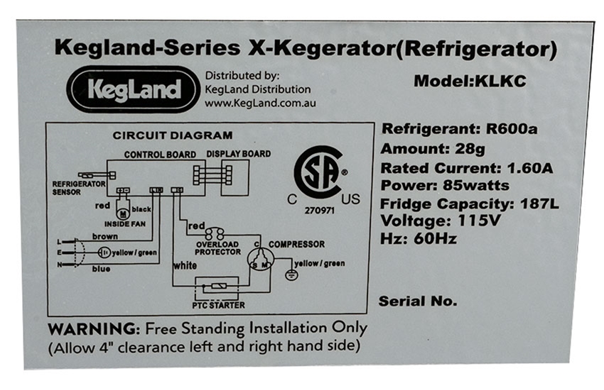 KegLand Series X.1 Kegerator